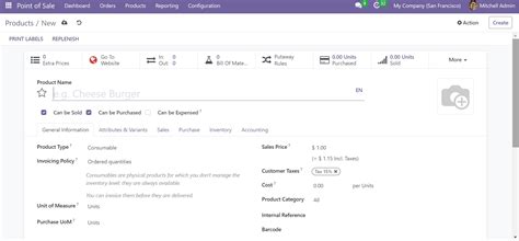 Products In Odoo 16 Pos App Odoo V16 Community Edition Book