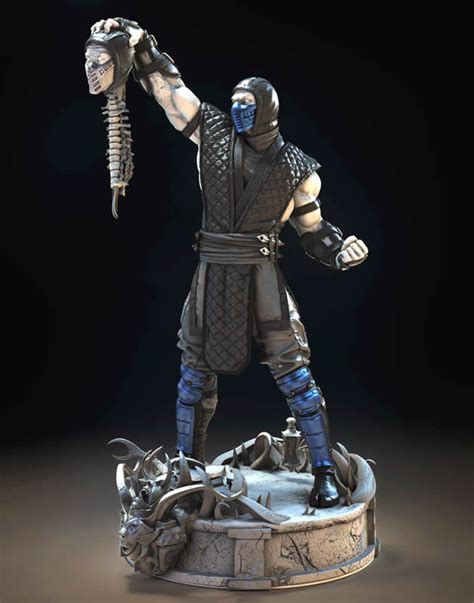Sub Zero Mortal Kombat Stl File 3d Print