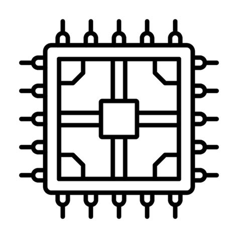 Premium Vector Chip Icon