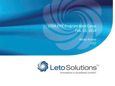 Ppt Utsa Cite Program Boot Camp Feb 15 2014 Becky Ariana Ceo