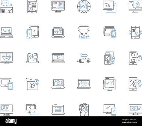 web line icons collection browser html css javascript responsive