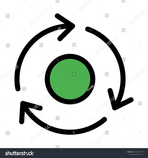 Rotate Clockwise Motion Stock Vector Royalty Free