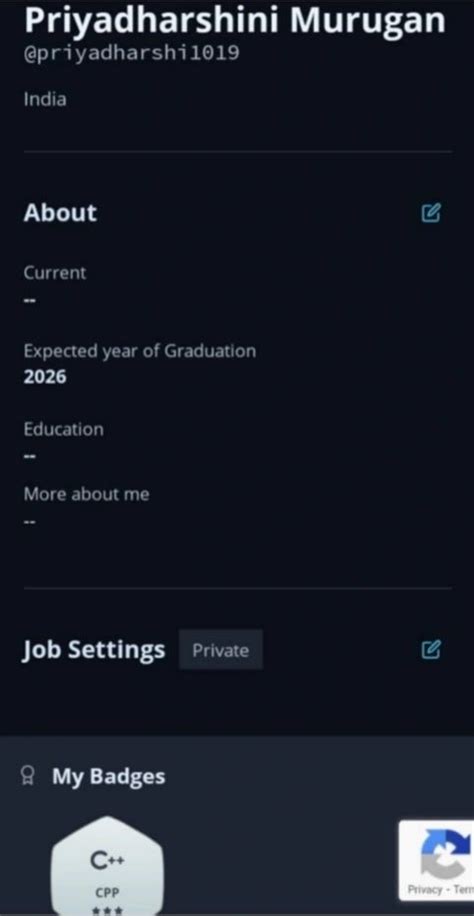 hackerrank coding achievement priyadharshini murugan