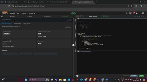 gaurav dhakad on linkedin 100daysofcode leetcode geeksforgeeks
