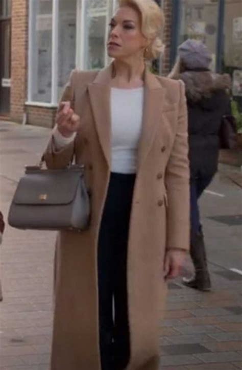 Ted Lasso Rebecca Welton Hannah Waddingham Beige Trench Coat