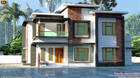 2400 Square Feet 4 Bedroom Contemporary Villa Kerala Home Design And