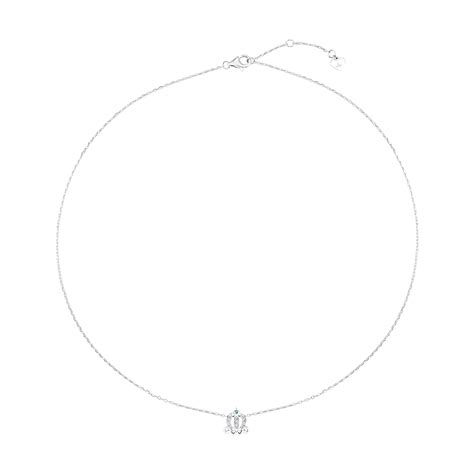 Dây Cổ Kim Cương Vàng Trắng 14k Disney Pnj The Fairy Tale Ddddw000832