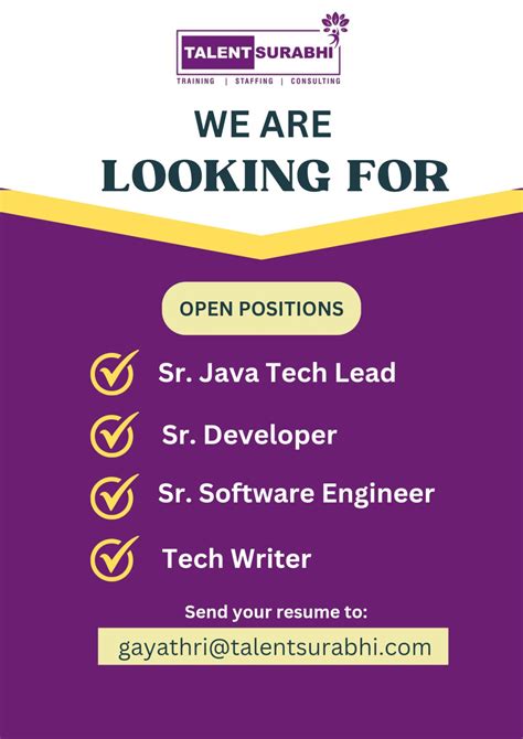 talentsurabhi on linkedin jobopening javatechlead
