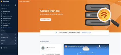 [flutter] firebase firestore database 사용해 보기 1편