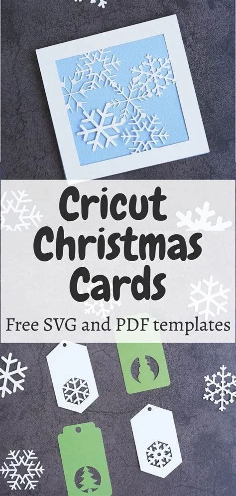 Creative And Free Holiday Card Svg Designs Cricut Chrismas Cards