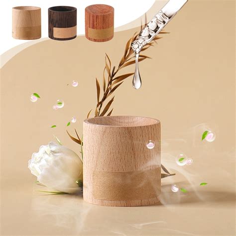 Aromatherapy Diffuser Wood 157 Inch Cylindrical Oil Diffuser For