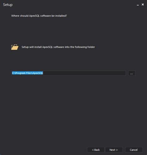 The New ApexSQL Installer