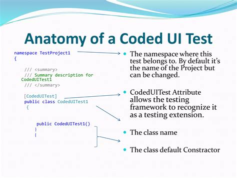 Coded Ui Lesson 4 Coded Ui Test Ppt