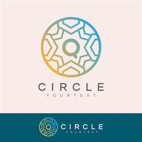 Premium Vector Luxury Circle Initial Letter Q Logo Design
