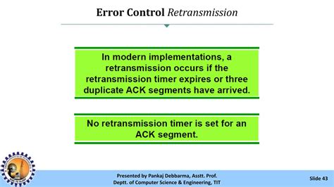 Transport Layer Process To Process Delivery Udp Tcp And Sctp Ppsx
