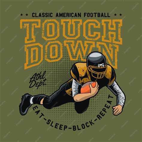 Premium Vector American Football Touchdown