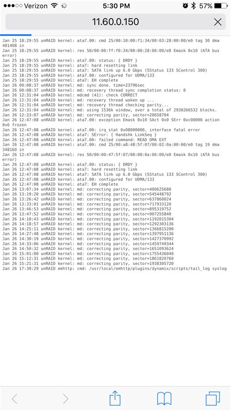 parity check errors help general support unraid