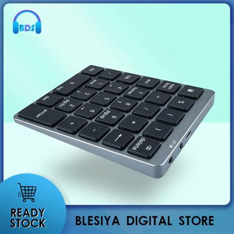 blesiya bluetooth wireless number pads 28 keys with multiple shortcuts