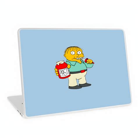 The Simpsons Ralph Wiggum Paste Laptop Skins Sold By H Lira Levine Sku 98886328 Printerval