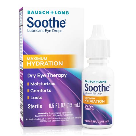 Soothe® Maximum Hydration Eye Drops For Dry Eyes Lubricating Eye Drops