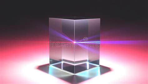 Optical Prism Light Refraction Rainbow Colors And Physics Experiment Generative Ai Stock