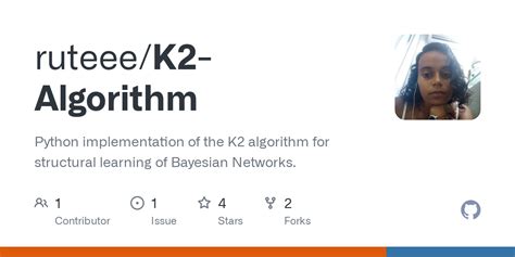 Github Ruteeek2 Algorithm Python Implementation Of The K2 Algorithm