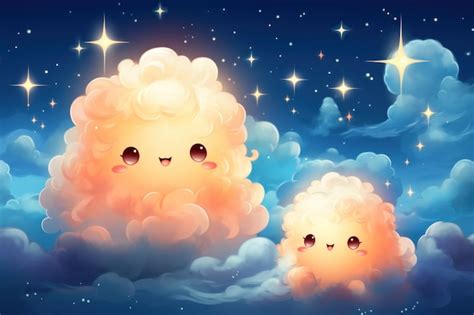 Premium Photo Twinkling Stars Generative AI