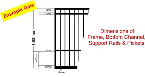 3m Square Top Gate With Easy To Install Linear Actuator Automation System