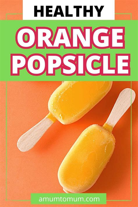 No Sugar Orange Popsicle Ice Cream Recipe