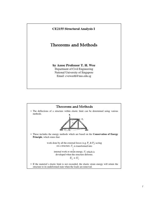 Structural Analysis Theorems And Methods Pdf Deformation