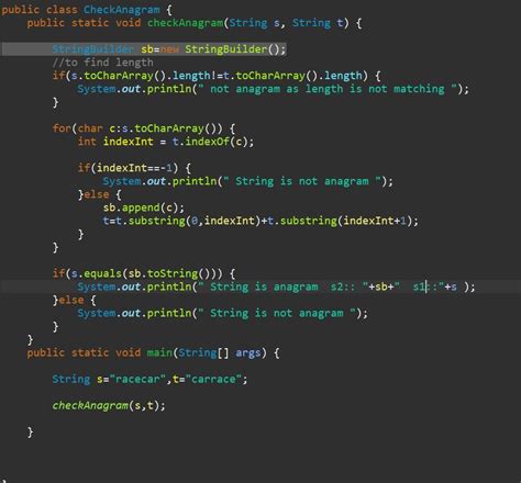 Check Whether Given Strings Are Anagram Or Not Without Sort Them 1 We