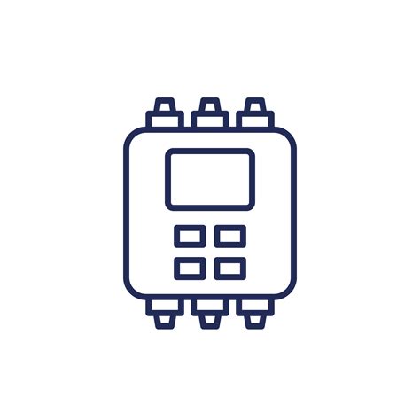 Plc Line Icon On White Programmable Logic Controller 41502445 Vector Art At Vecteezy