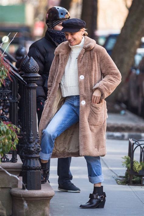 Diane Kruger In Fur Coat 02 GotCeleb