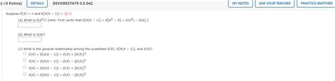 Solved [ 13 Points] Details Devorestat9 3 E 042 My Notes