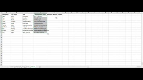 How To Combine Names In Excel With Comma And Space Design Talk