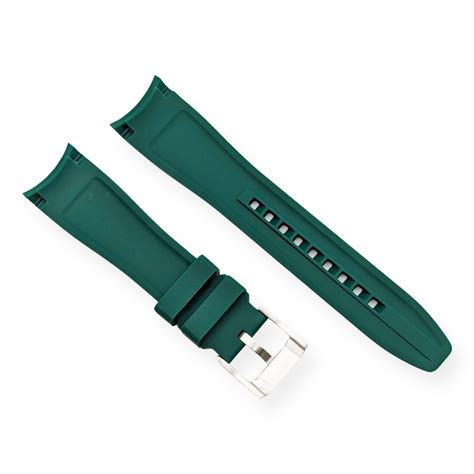 Каучуковый ремешок для часов Blancpain x Swatch зеленый RKS-101 купить ...