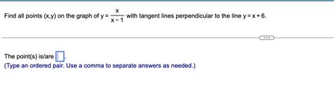 Solved Find All Points X Y On The Graph Of Y X X With Chegg Com