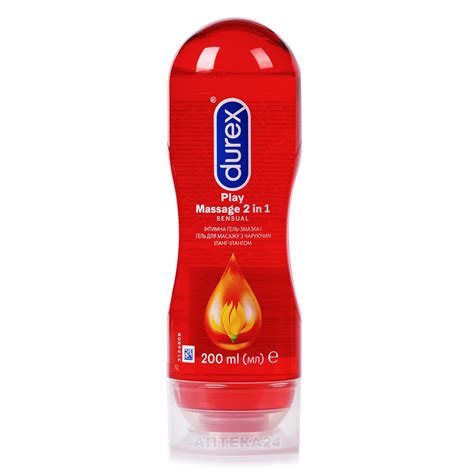 Гель мастило Durex Дюрекс Play Massage 2 в 1 Sensual для масажу з