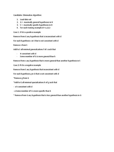 laboratory candidate elimination intro to machine learning pdf