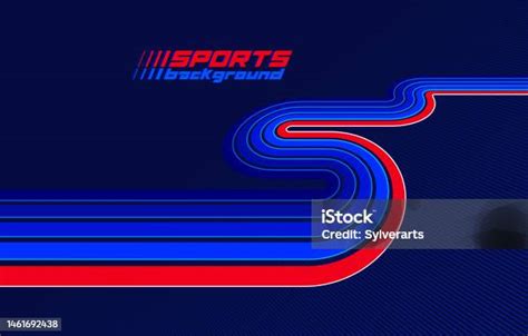 텍스트 포스터 배너 또는 광고 템플릿 스포츠 게임 또는 레이싱 및 달리기 활동을위한 장소가있는 스포츠 추상 벡터 배경 3d 차원