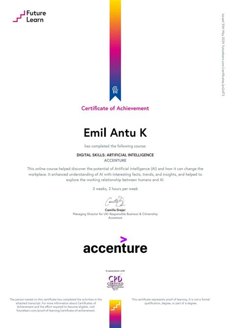 Emil Antu K On Linkedin Certification Professionaldevelopment Continuouslearning