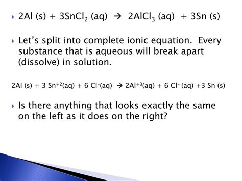 Ppt Single Replacement Net Ionic Powerpoint Presentation Free