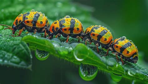 Colorado Potato Beetle Life Cycle Colorado Potato Beetle On An Green