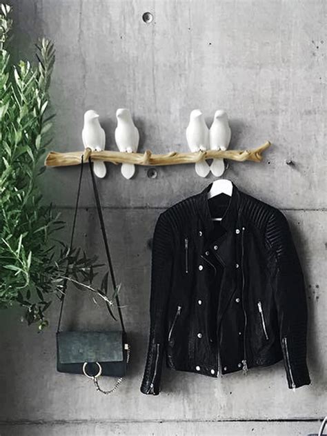 Настенный декор аксессуары для дома гостиная вешалка смолы крючок в виде птицы ключ кухонное