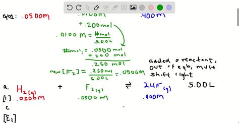 Solved For The Reaction Below At A Certain Temperature It Is Found