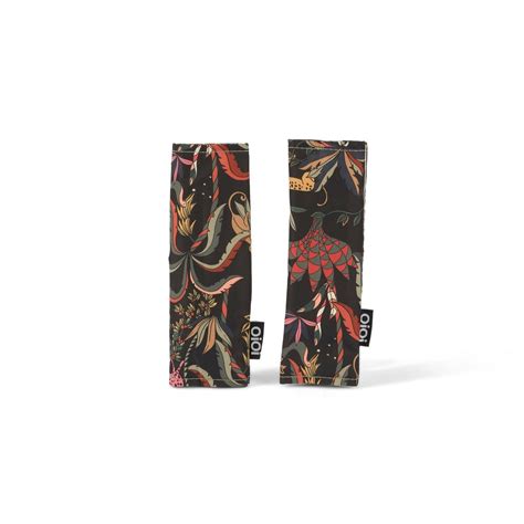 Stroller Strap Cover Set Jungle Blackwhite Bubsmamy