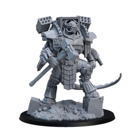 Perturabo Daemon Prince Primarch Of Iron Warriors Chaos Spacemarines Custom Miniature For