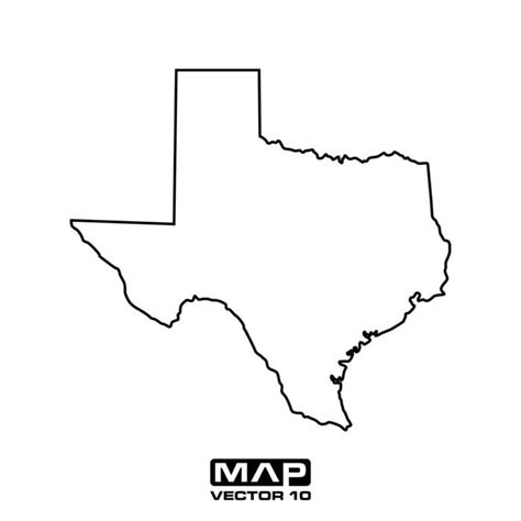 Texas Outline Vector Art Icons And Graphics For Free Download