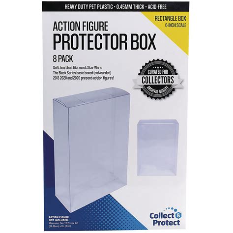 Action Figure 6 Inch Collapsible Protector Box 8 Pack Midtown Comics