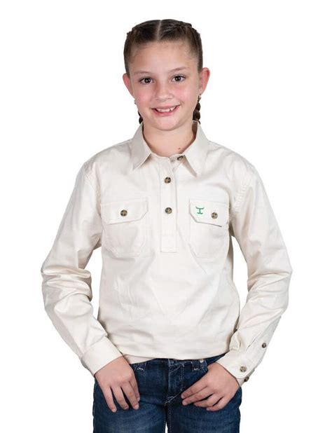 Buy Girls Kenzie 12 Button Long Sleeve Workshirt Online Just Country
